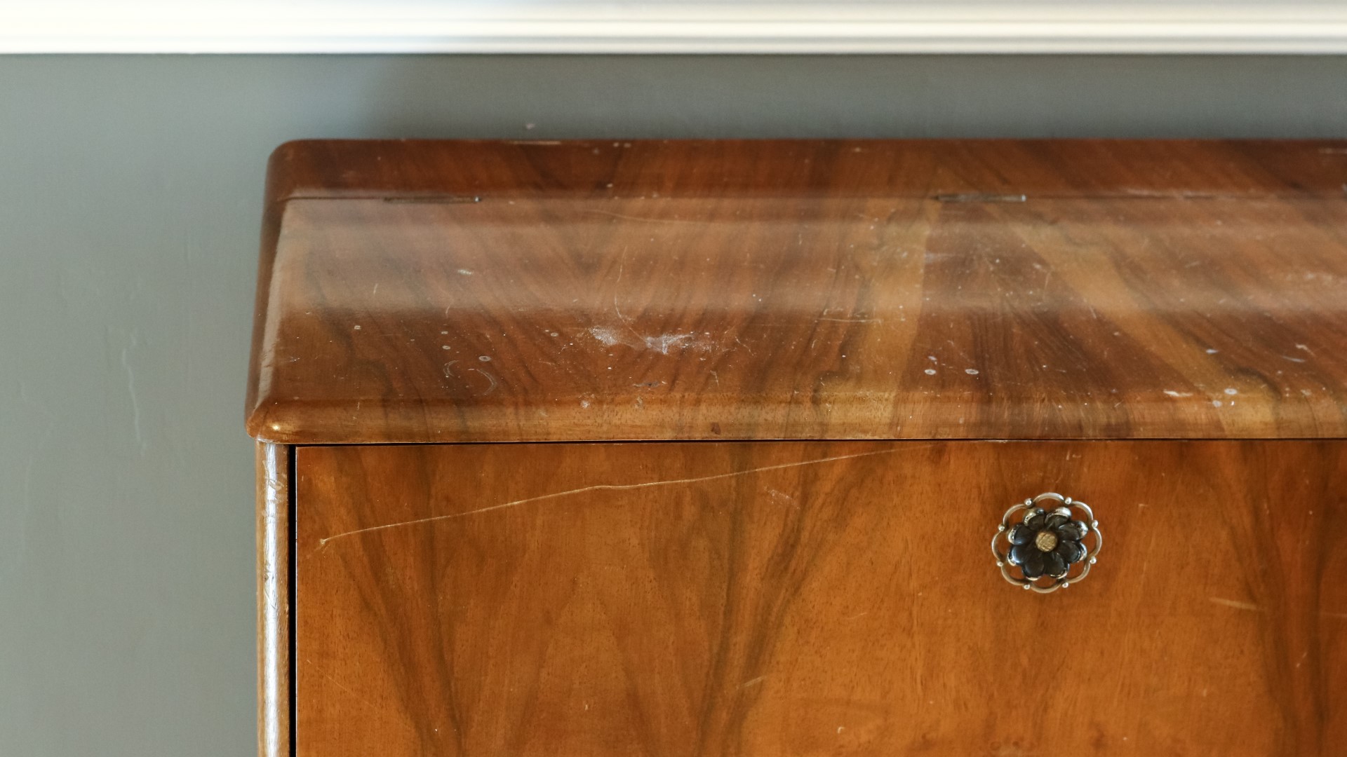 Restoring A Cocktail Cabinet & Veneer Repair | Rag 'n' Bone Brown - UK ...