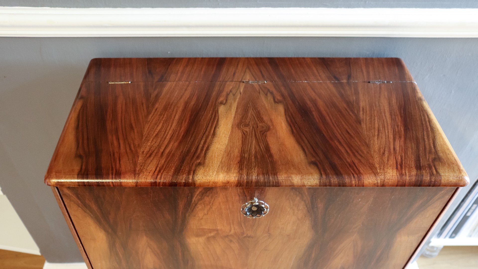 Restoring A Cocktail Cabinet & Veneer Repair | Rag 'n' Bone Brown - UK ...